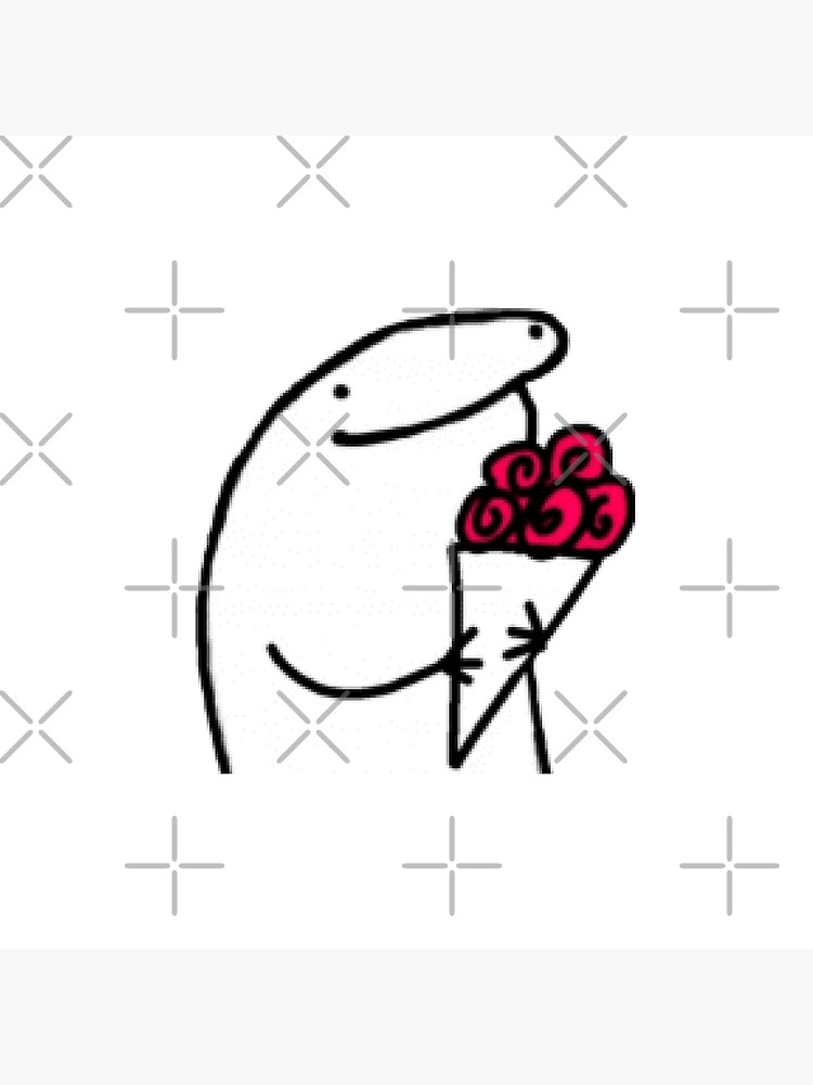 "flork flowers memes reaction" Art Board Print for Sale by Riv0x ...