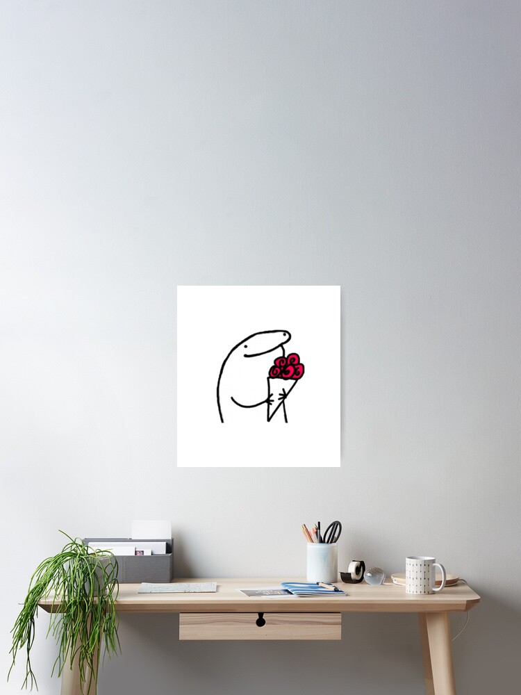 Póster for Sale con la obra «flork flores memes reacción» de Riv0x ...