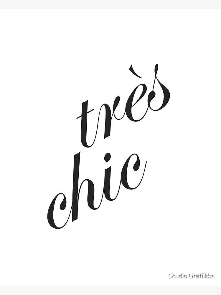 "Tres Chic" Art Print by Shrijit | Redbubble