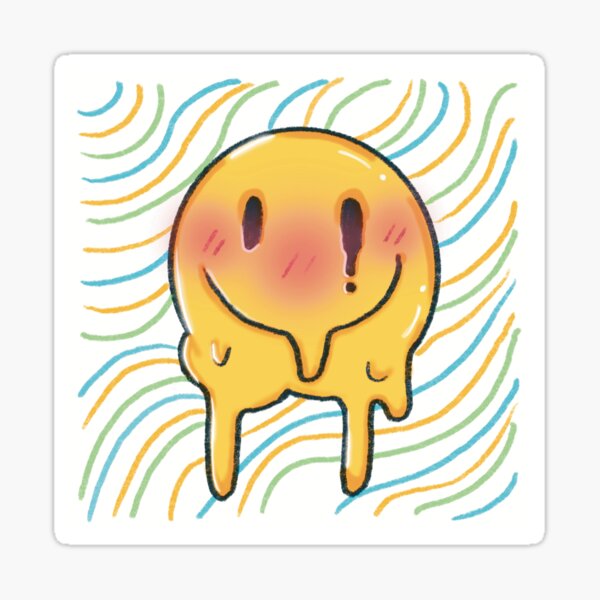 "Droopy Smile" Sticker by TheSmileStation | Redbubble