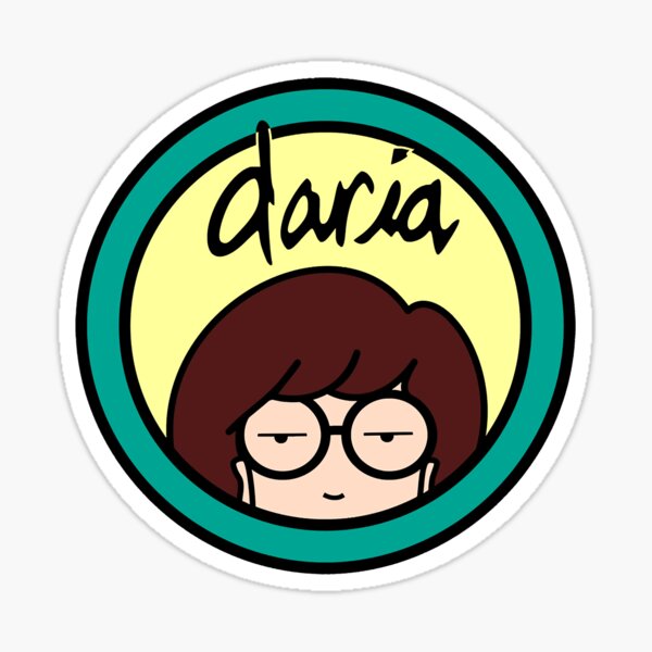 "Daria logo" Sticker for Sale by NaseehaBanu69 | Redbubble