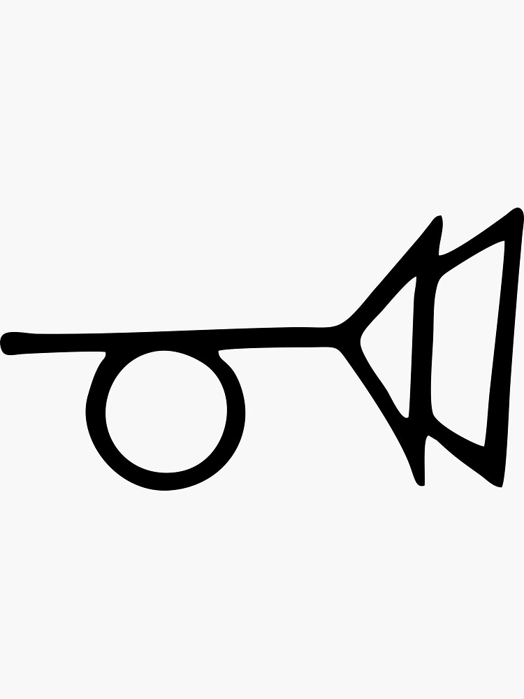 "Lot 49 Trystero Muted Post Horn" Sticker by AllendeJanu | Redbubble