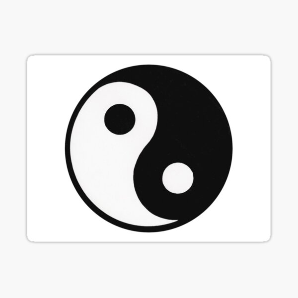 "Yin yang symbol " Sticker for Sale by Singerevita | Redbubble