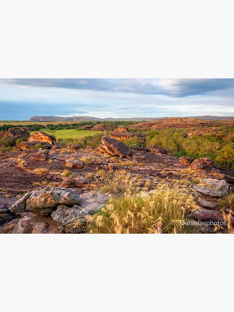 "Rocky Escarpment and golden grasses -Kakadu, Australia" Sticker for ...