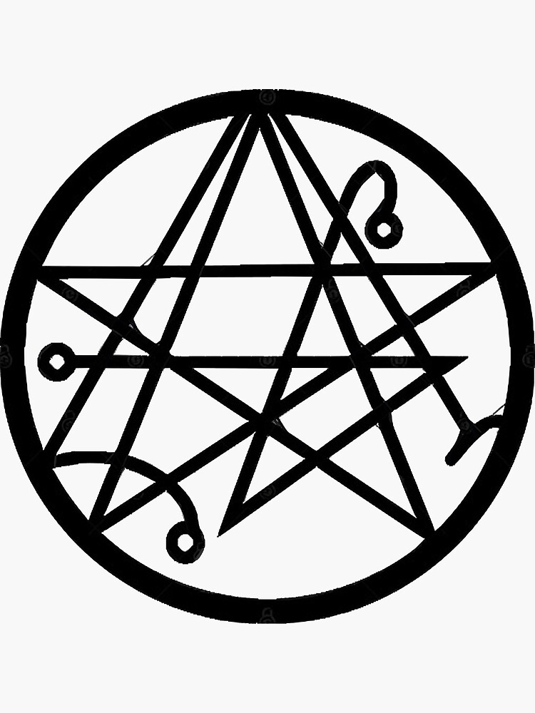 "Necronomicon Sigil Rune Occult magic lovecraft cthulhu " Sticker by ...