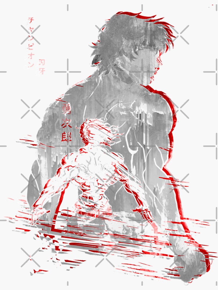 "Hanma BloodlineBaki The Grappler Yujiro Hanma" Sticker for Sale by ...