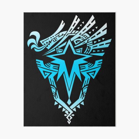 "Monster hunter world iceborne logo (blue)" Art Board Print for Sale by ...