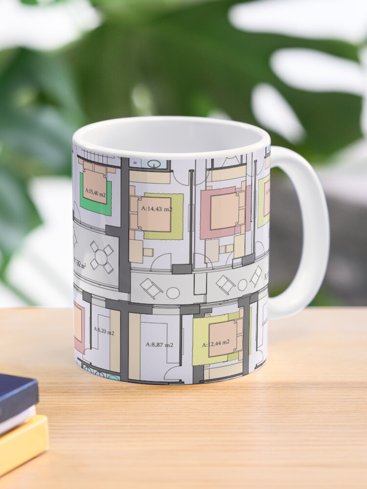 "Detailed architectural townhouse floor plans, apartments layout ...