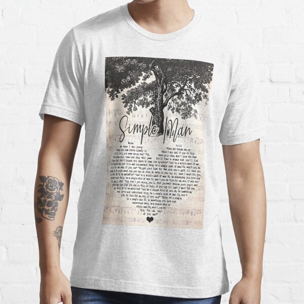 "Simple Man Lyrics Poster, Lynyrd Skynyrd Song Lyrics Poster, Song ...