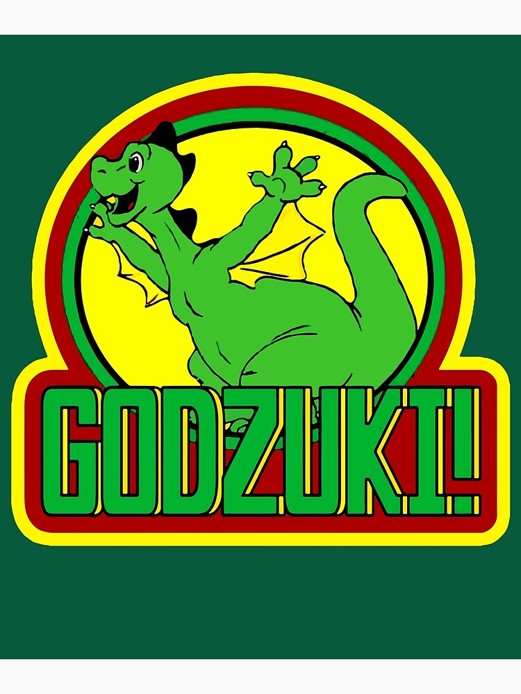 "Godzilla Godzuki " Poster for Sale by BLONDEDESERT | Redbubble