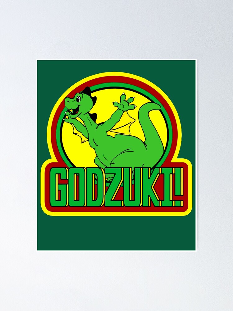 "Godzilla Godzuki " Poster for Sale by BLONDEDESERT | Redbubble