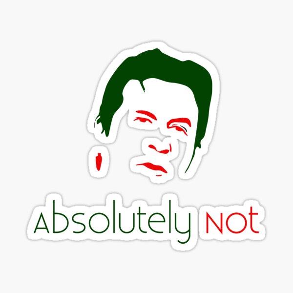 "Absolutely not imran khan,s famous words" Sticker for Sale by ...