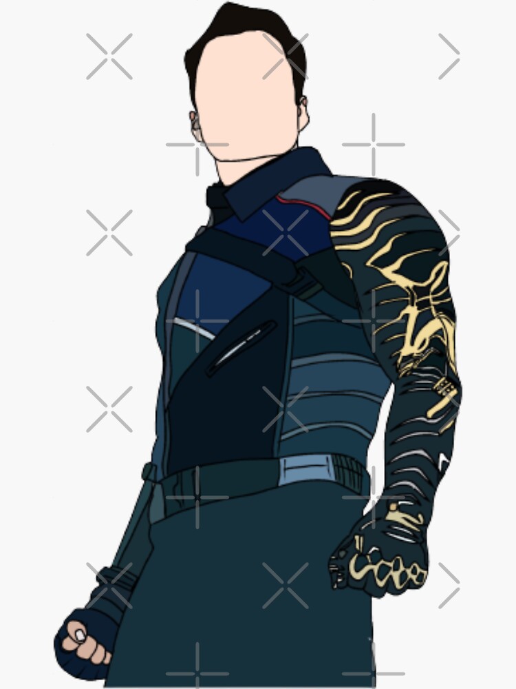 "bucky" Sticker by marvelposters | Redbubble