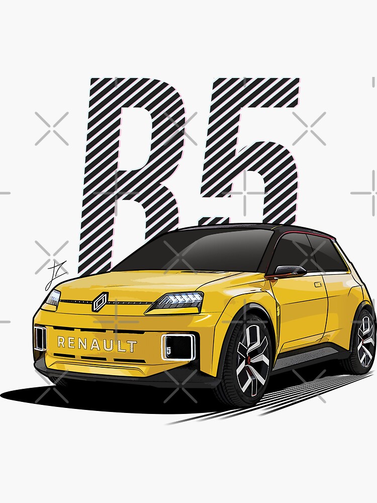 Sticker « Renault 5 / Super 5 / R5 - Voiture électrique de sport ...