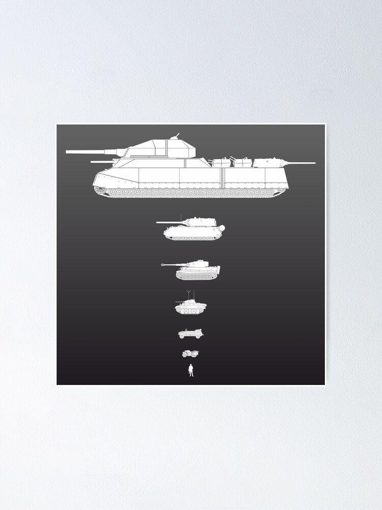 "What a big Ratte! German technique WW2" Poster for Sale by FAawRay ...
