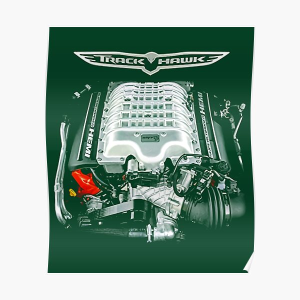 "R Built Men's Trackhawk Engine" Poster for Sale by YagamiDs | Redbubble