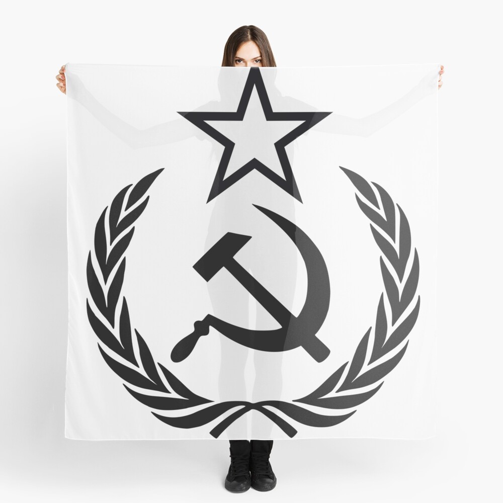 "communist black and white" Scarf for Sale by ricemann | Redbubble