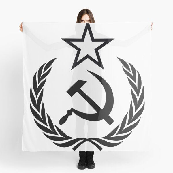 "communist black and white" Scarf for Sale by ricemann | Redbubble