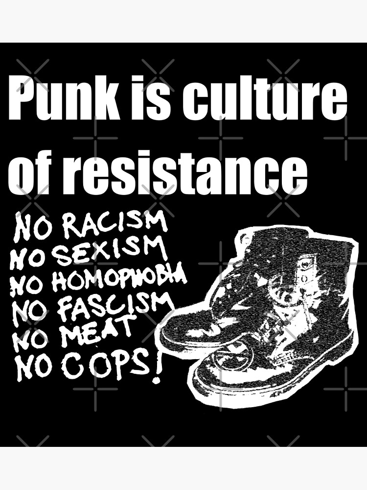 "punk is culture of resistance original design" Poster for Sale by ...