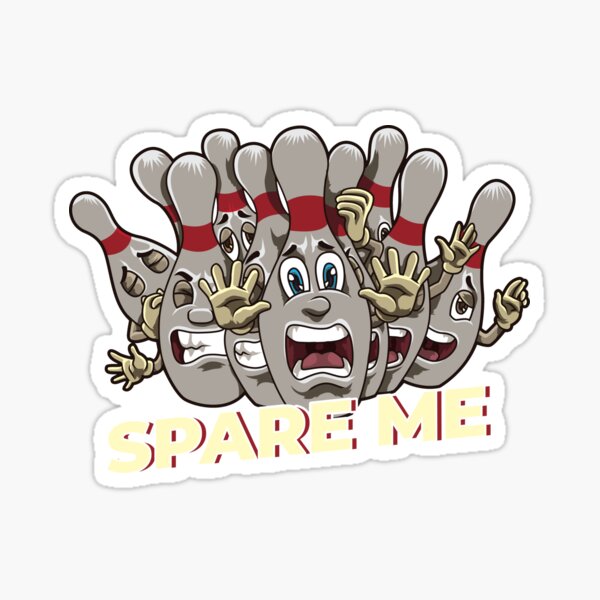 "Spare Me Bowling Pins Strike Turkey Bowler" Sticker by anziehend ...