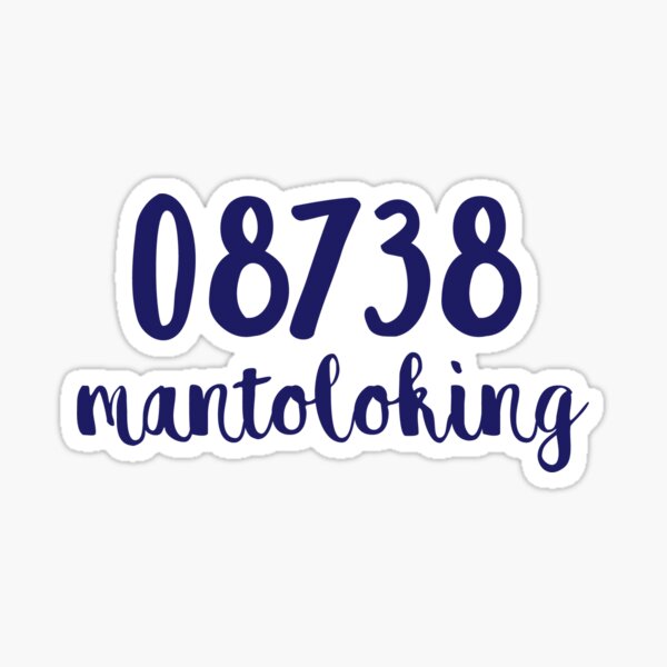 "mantoloking zip code" Sticker for Sale by taylormedd16 | Redbubble