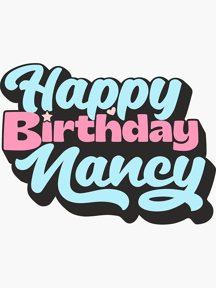 Pegatina «Feliz cumpleaños Nancy, regalo para Nancy, regalo ...