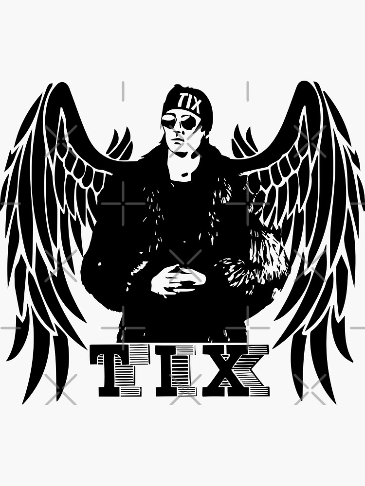 " singer TIX // illustration \\" Sticker by Saxon-Campbell | Redbubble
