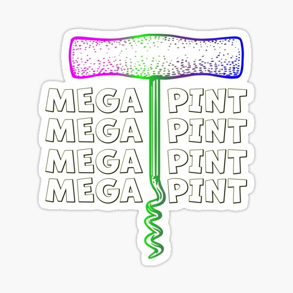 "Mega Pint Wine Screw" Sticker for Sale by cgomez625 | Redbubble