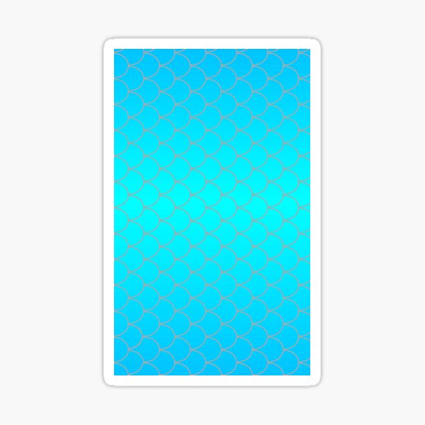 "Pastel Blue Fish Scales" Sticker by FunckyDesigns | Redbubble