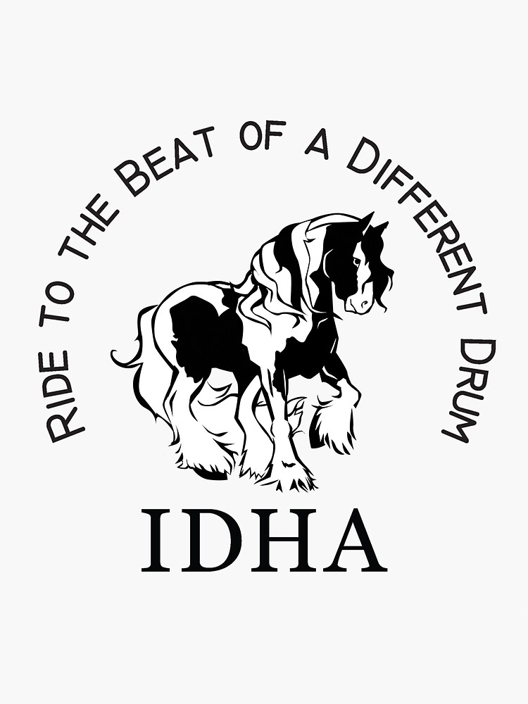 "IDHA Round" Sticker for Sale by IDHADrums | Redbubble