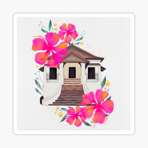 "Goan Villa" Sticker for Sale by PrachiManerikar | Redbubble