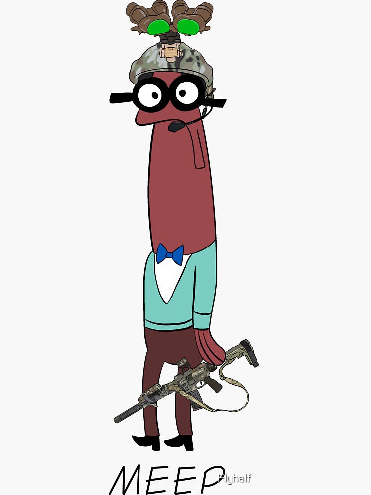 "Tactical Meep" Sticker by Flyhalf | Redbubble