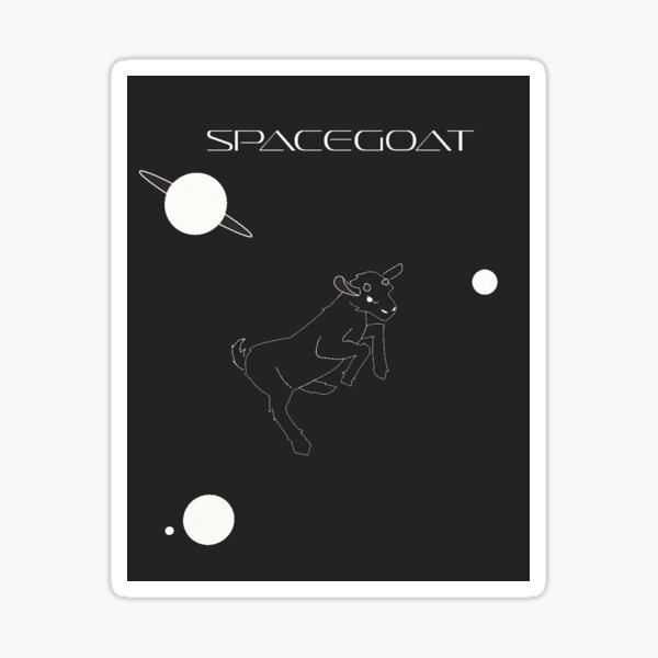 "Space goat" Sticker by Aranea222 | Redbubble