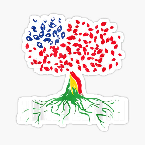 "American Grown African Root Tree Juneteenth Black Freedom" Sticker by ...