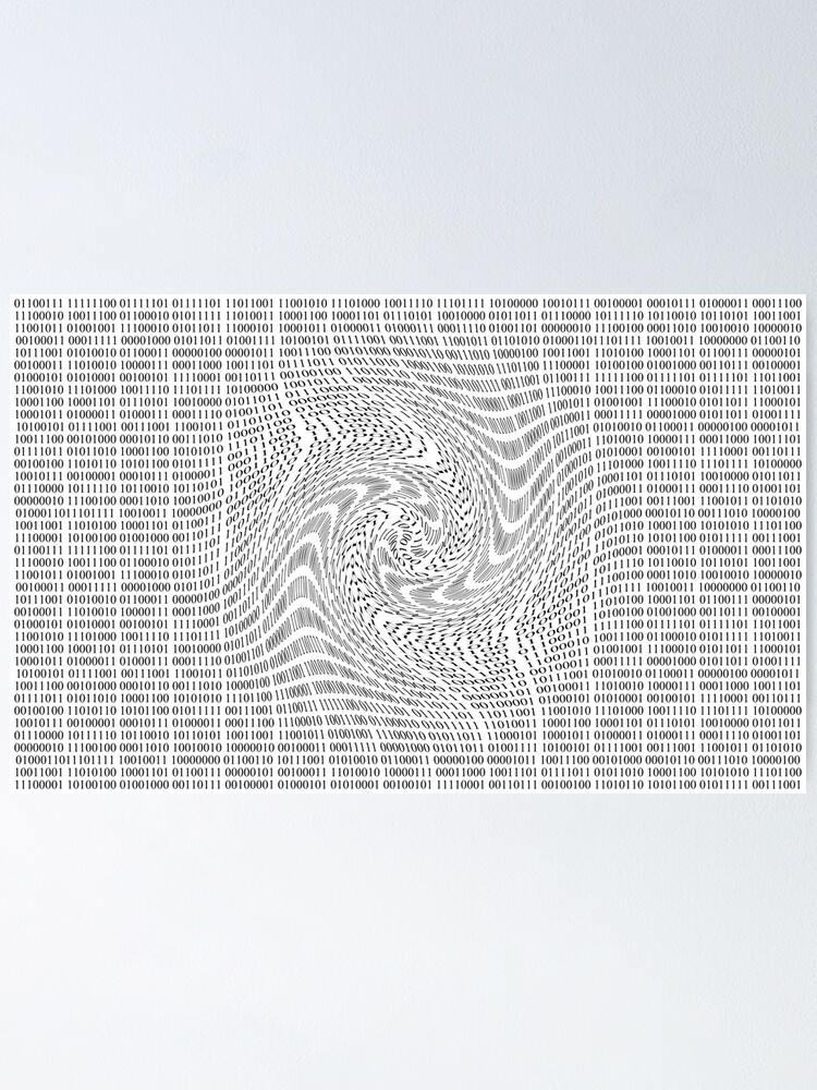 "Binary" Poster for Sale by Zip-Zup | Redbubble