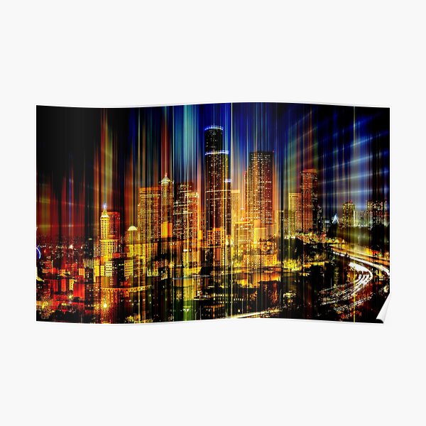 "Night city" Poster for Sale by Zip-Zup | Redbubble