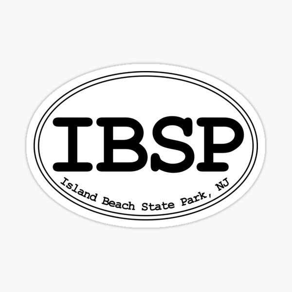 "IBSP - Island Beach State Park Oval Design" Sticker for Sale by ...