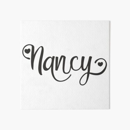 Lámina rígida «Nombre de Nancy, Caligrafía de Nancy, Regalo para Nancy ...