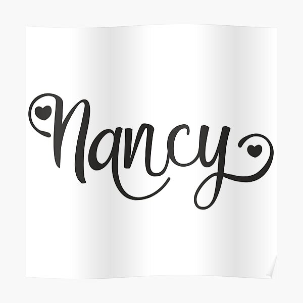 Póster «Nombre de Nancy, Caligrafía de Nancy, Regalo para Nancy, Regalo ...