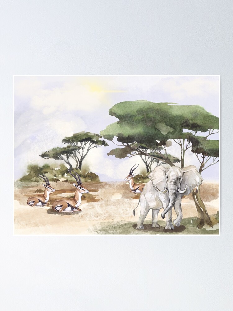 "Savanna" Poster for Sale by FlorestaPrint | Redbubble