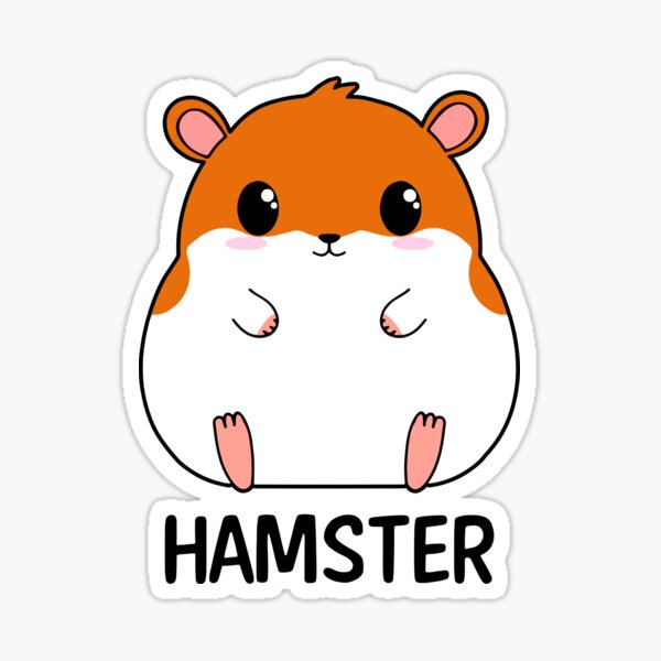 "Cute Fat Hamster Chibi" Sticker by FerrenSmall | Redbubble