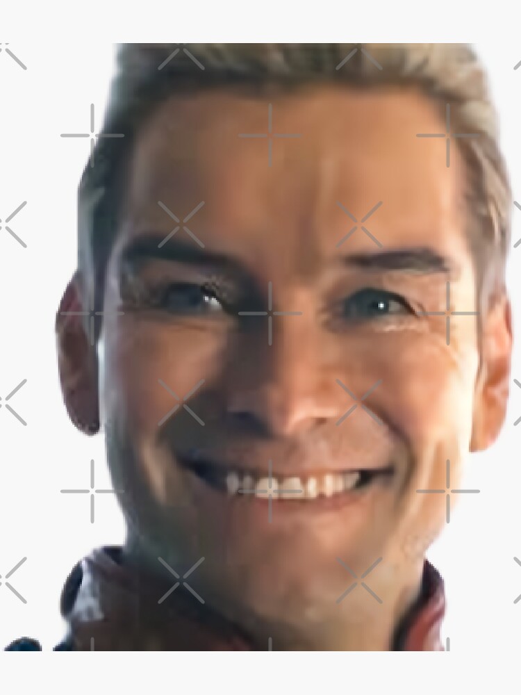 "HomeLander Sinister Smile" Sticker by Texterous | Redbubble