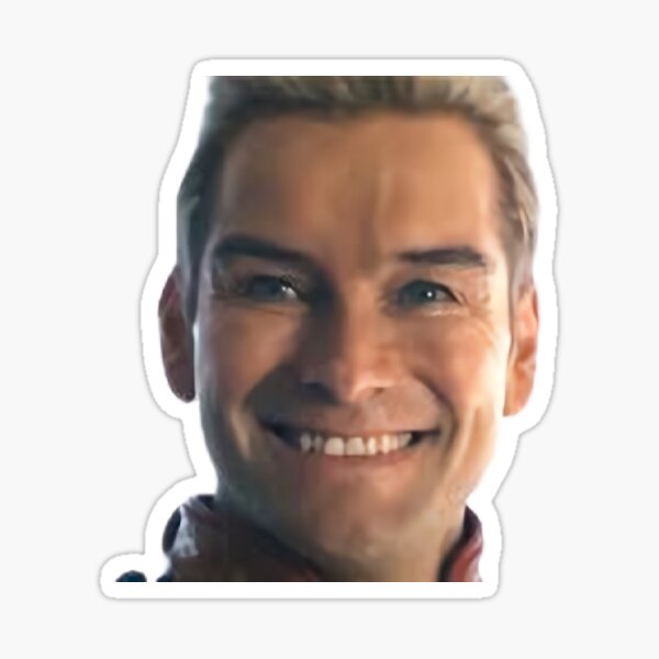 "HomeLander Sinister Smile" Sticker by Texterous | Redbubble