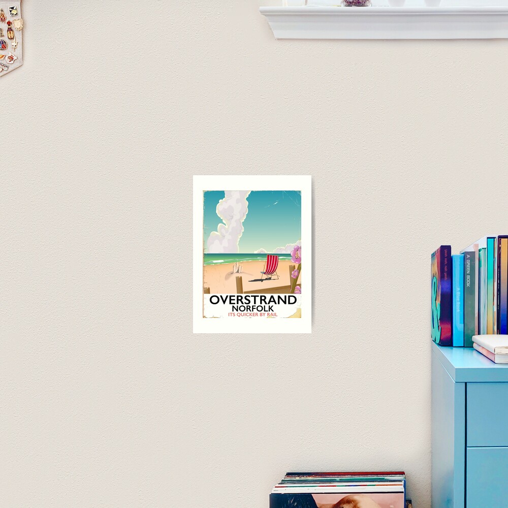 "Overstrand Norfolk Beach travel poster" Art Print for Sale by ...