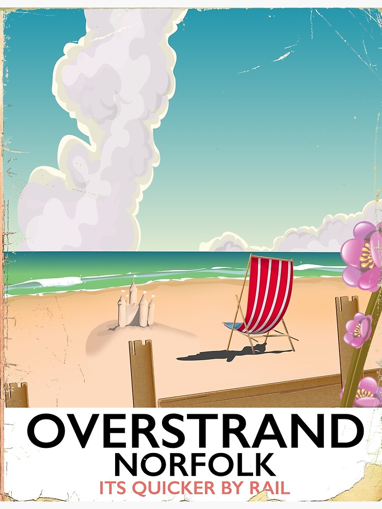 "Overstrand Norfolk Beach travel poster" Art Print for Sale by ...
