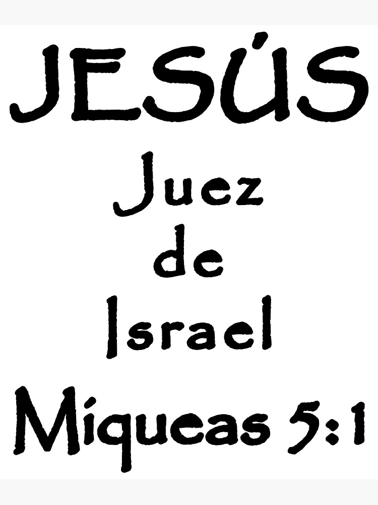 Pegatina «Miqueas 5:1 Jesús Juez de Israel Versículo de la Biblia en ...