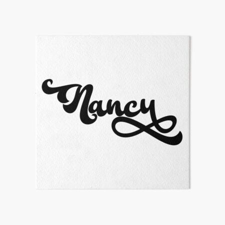 Lámina rígida «Nombre de Nancy, Caligrafía de Nancy, Regalo para Nancy ...