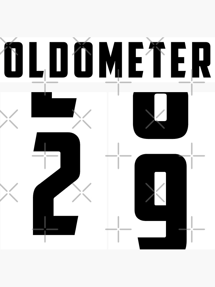 "Oldometer counter Number 29 birthday" Sticker by HeavyStyle | Redbubble