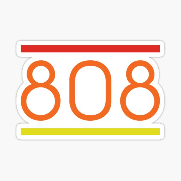 "808 DRUM" Sticker von MrGreenthumb | Redbubble