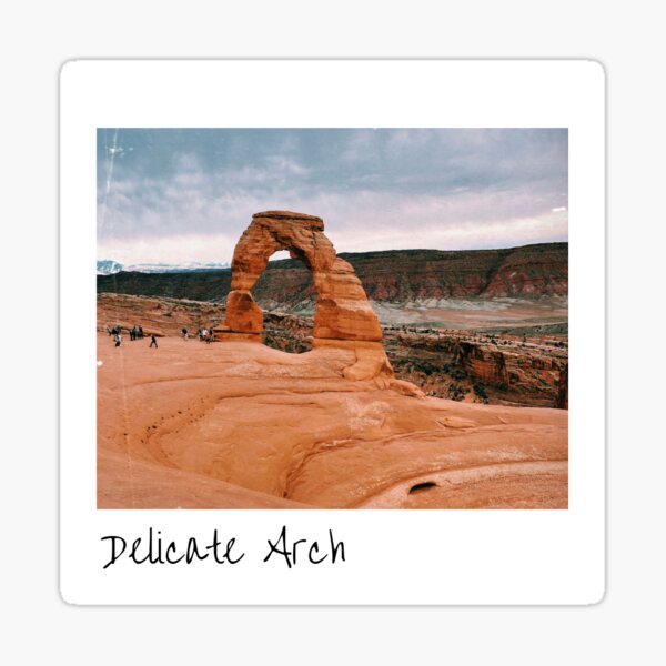 "Delicate Arch" Sticker by EllieSteinbach | Redbubble